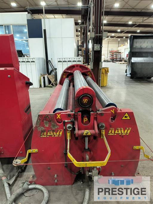 78" x 1/4" Davi #MCA-2017, CNC Hydraulic Plate Roll, 4-Roll, 0.157" Pre ...