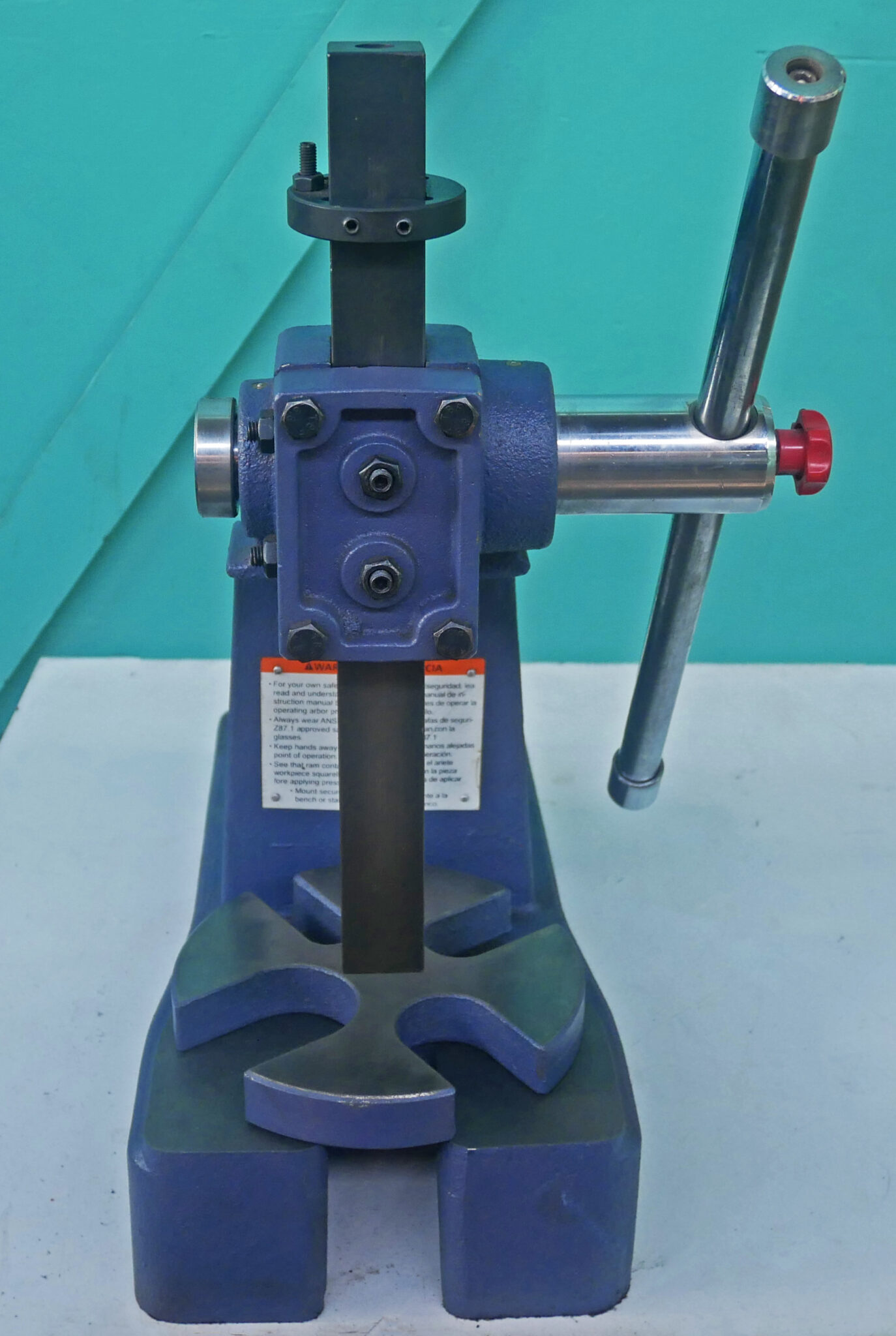2 Ton, Palmgren #2-TON, Arbor Press, 1-1/4" ram, 1/2" ram hole diameter ...