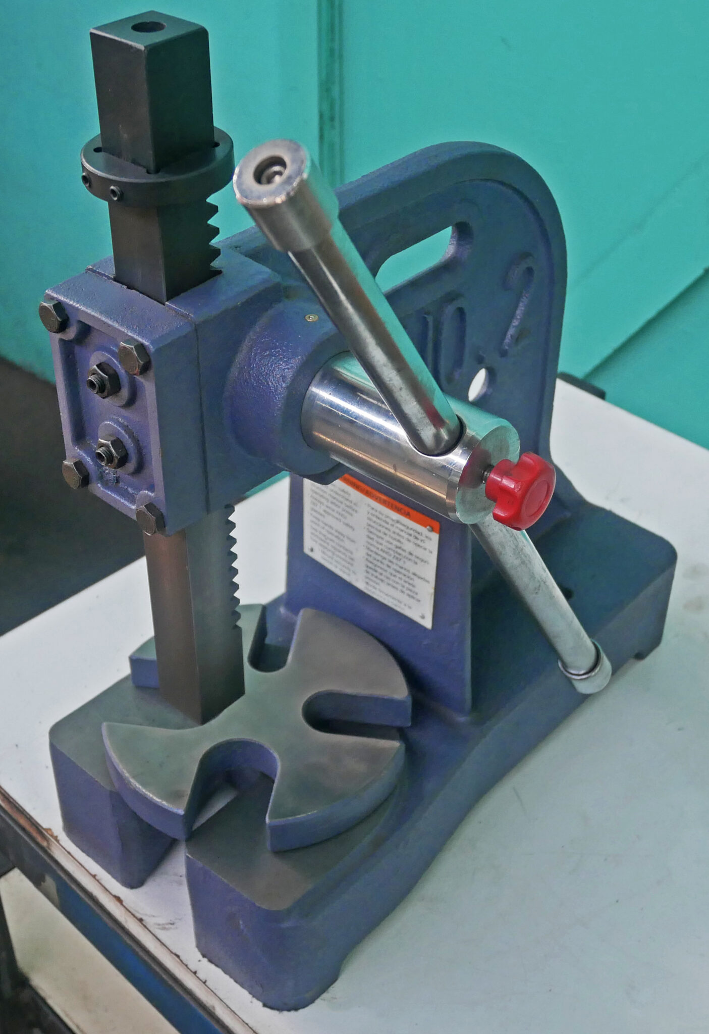 2 Ton, Palmgren #2-TON, Arbor Press, 1-1/4" ram, 1/2" ram hole diameter ...