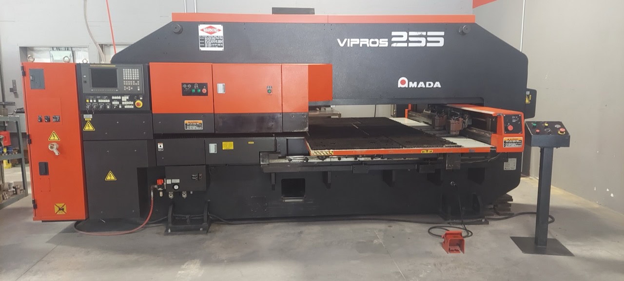 20 Ton, Amada #Vipros-255, CNC Turret Punch, 50" throat, 50" x 50 ...