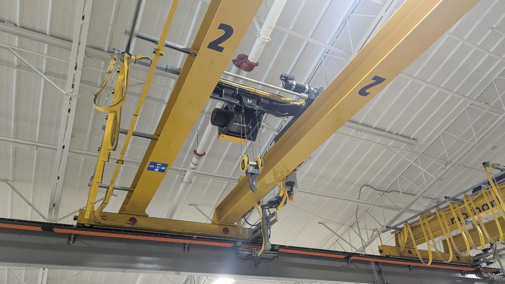 3 Ton, (2 x 3T), R & M, 24' 0" Span, 20' lift, class D, radio, VFD ...