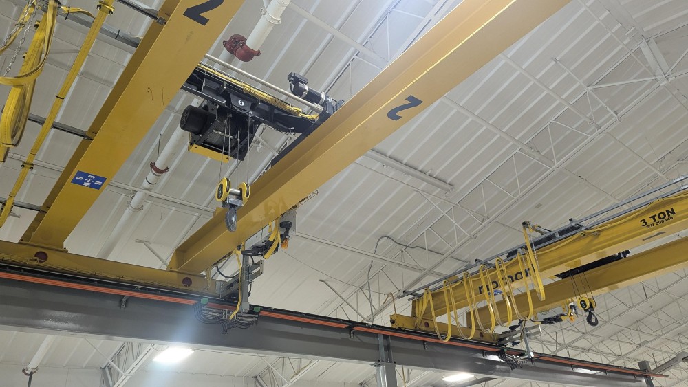 3 Ton, (2 x 3T), R & M, 24' 0" Span, 20' lift, class D, radio, VFD ...