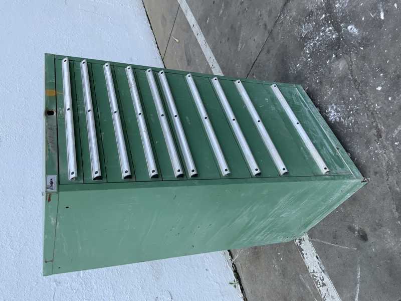 10 Drawer Vidmar cabinet, 30" x 27" x 59" high For Sale | Surplus Record