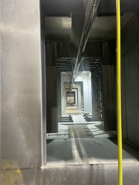 4 Stage Stainless Steel powder Coating System, Nordson, with dry cure ...