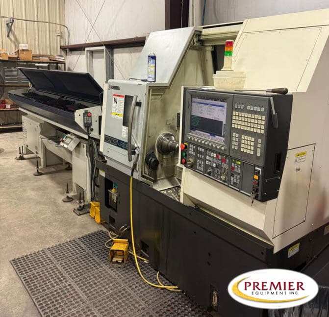 Okuma #Genos-L200E-MY, multi-axis CNC lathe, OSP-P300L-R Control, 17.7 ...