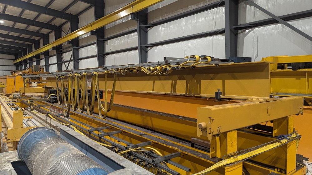 5 Ton, R & M, 34' 0" Span, 20' lift, class D, pendant, VFD Bridge ...