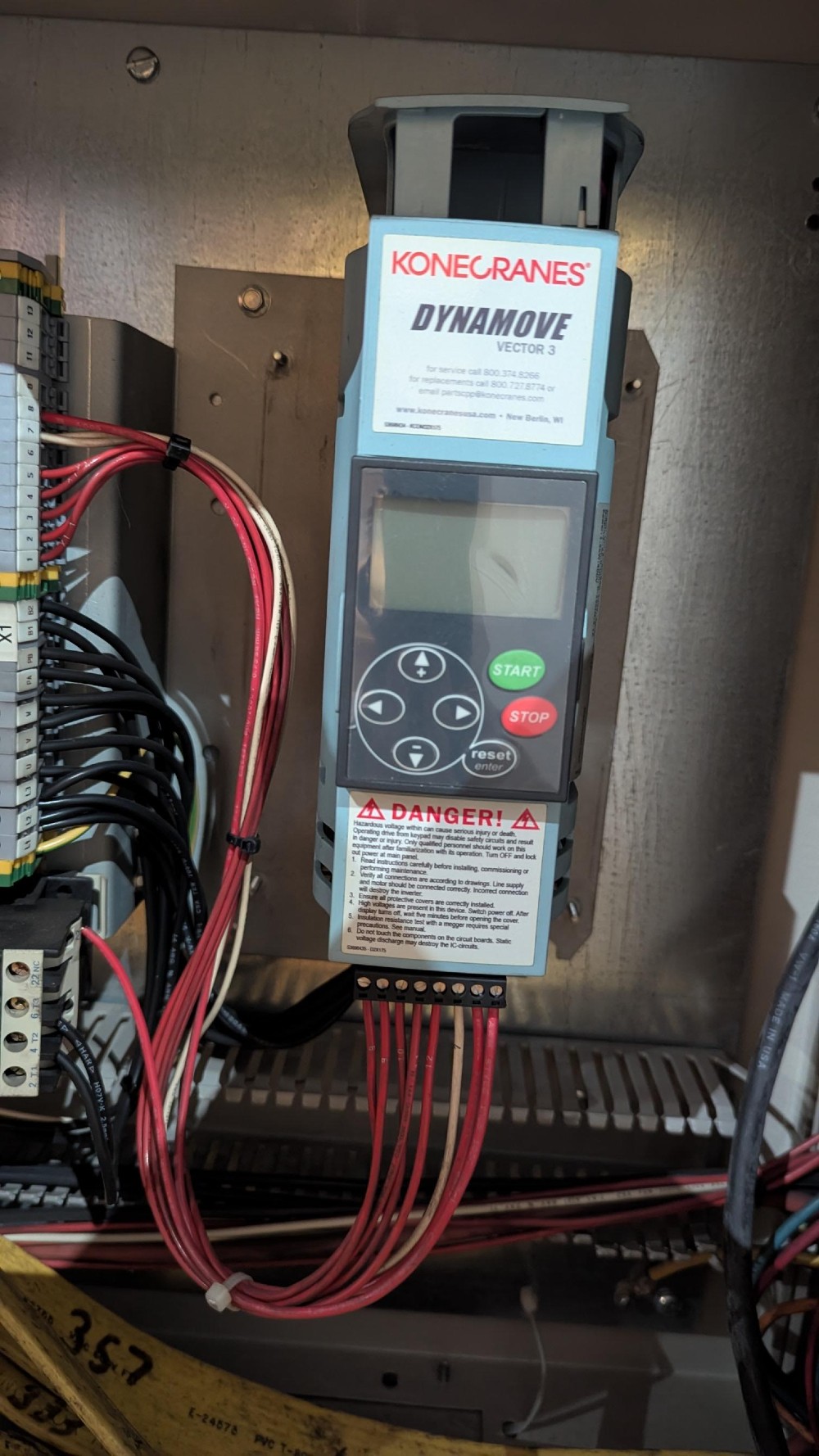 25 Ton, Kone, 72' 3.5" span, bridge only, Class D, VFD Bridge (plus VFD ...