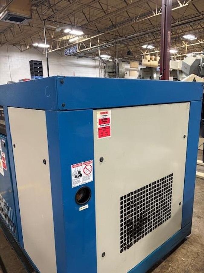 500 cfm, 125 psig, Quincy #QSI-500, rotary screw air compressor, 100 HP ...