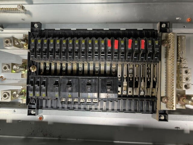 400 Amps, Square D, NQOD442L400, Panelboard, 120-240 Volts, 3PH, 3/4 ...