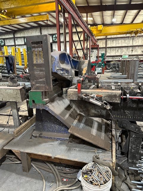 24" Canton #22A, alligator shear, right hand, 10 HP, 480 V., air ...