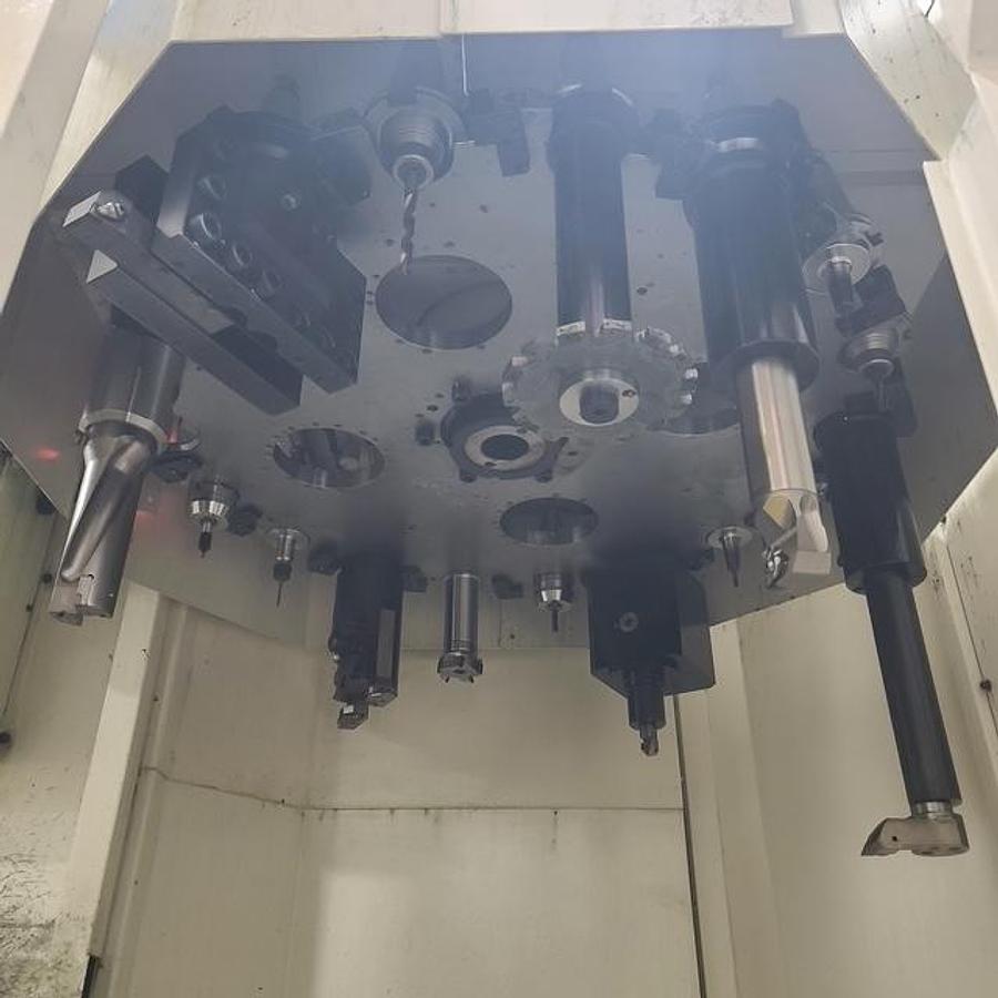 78.7" Toshiba #TUE-150S, CNC vertical boring mill, 18 ATC, 4-jaw chuck ...