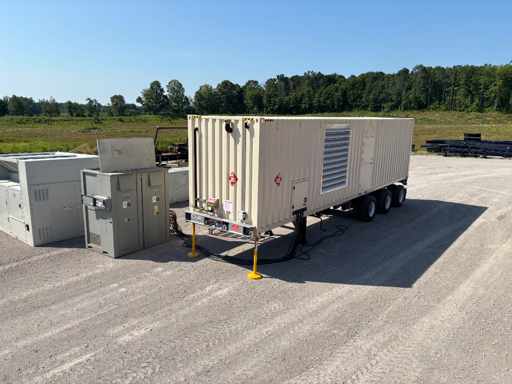 1500 KW Caterpillar #3512, Heavy Duty Mobile Genset, 600 Volts, 1998 ...
