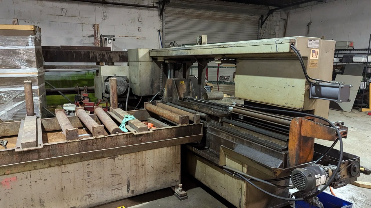 37" x 27" Hem #H160XLM, Dual-column Horizontal Band Saw, 24' 2" .063 ...