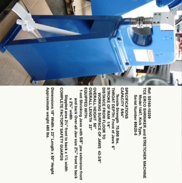 TCE-Erco #1447, shrinker stretcher, kick type, 6" thrt, with shrinker ...