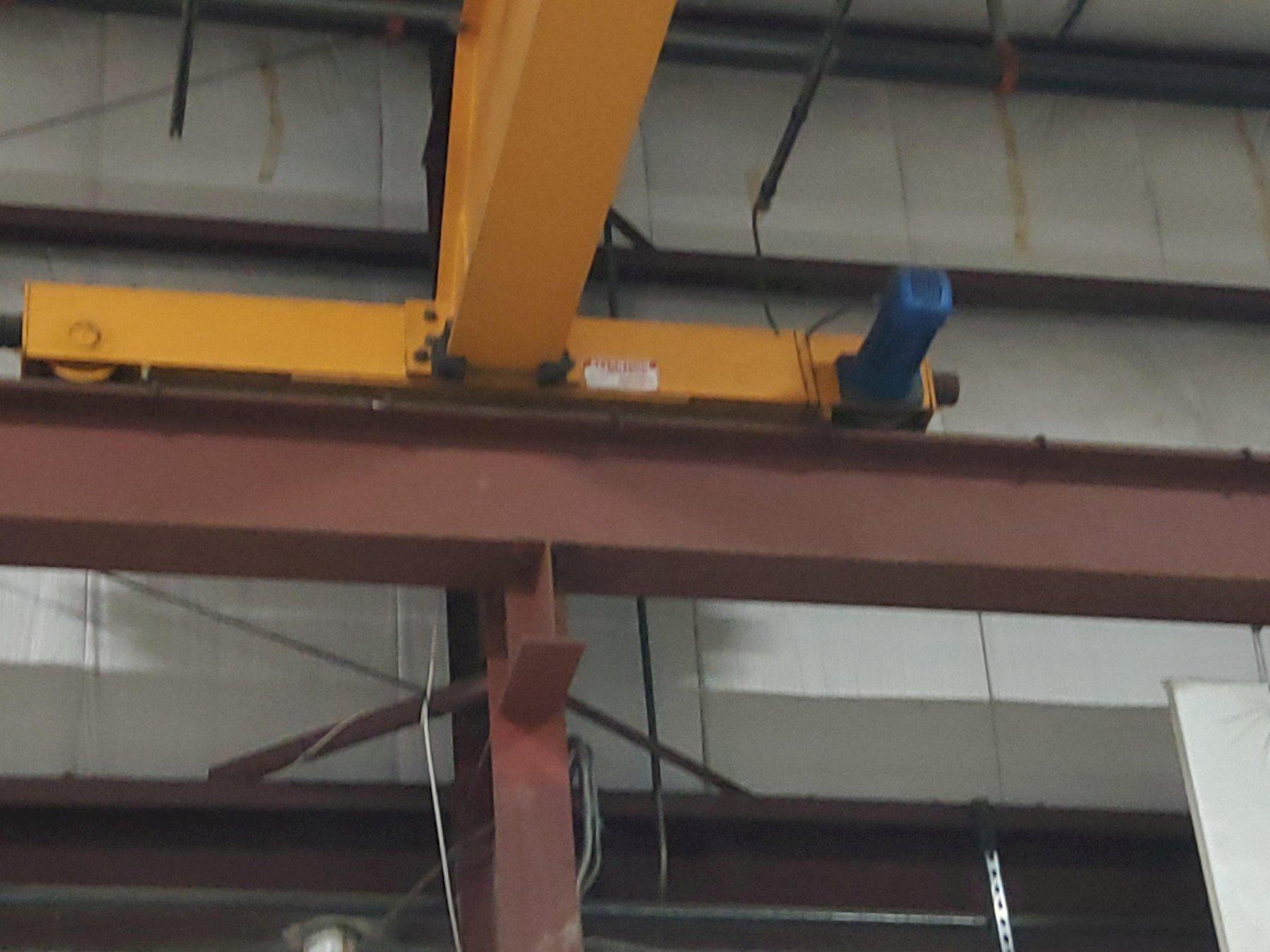 10 Ton, Abbus, Bridge Crane, w/ EMH Hoist, 47' span, 21' 2" lift ...