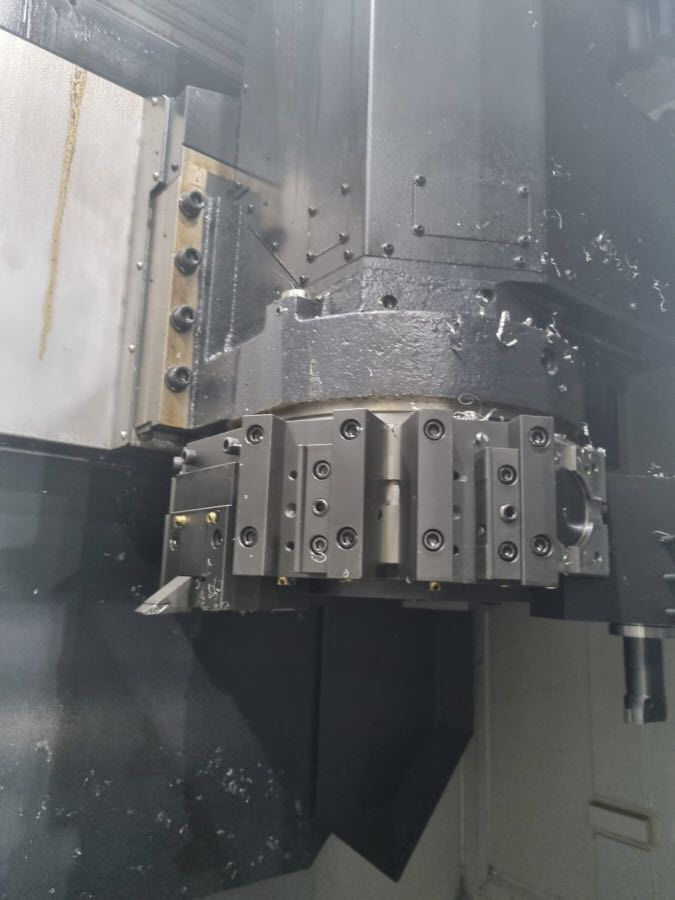 32" DN Solutions #PV-9300M, CNC vertical turret lathe w/ mill, 39.4 ...