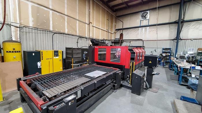 Amada #FO3015NT, CNC laser cutting system, 4000 watt, NT Control, 5' x ...