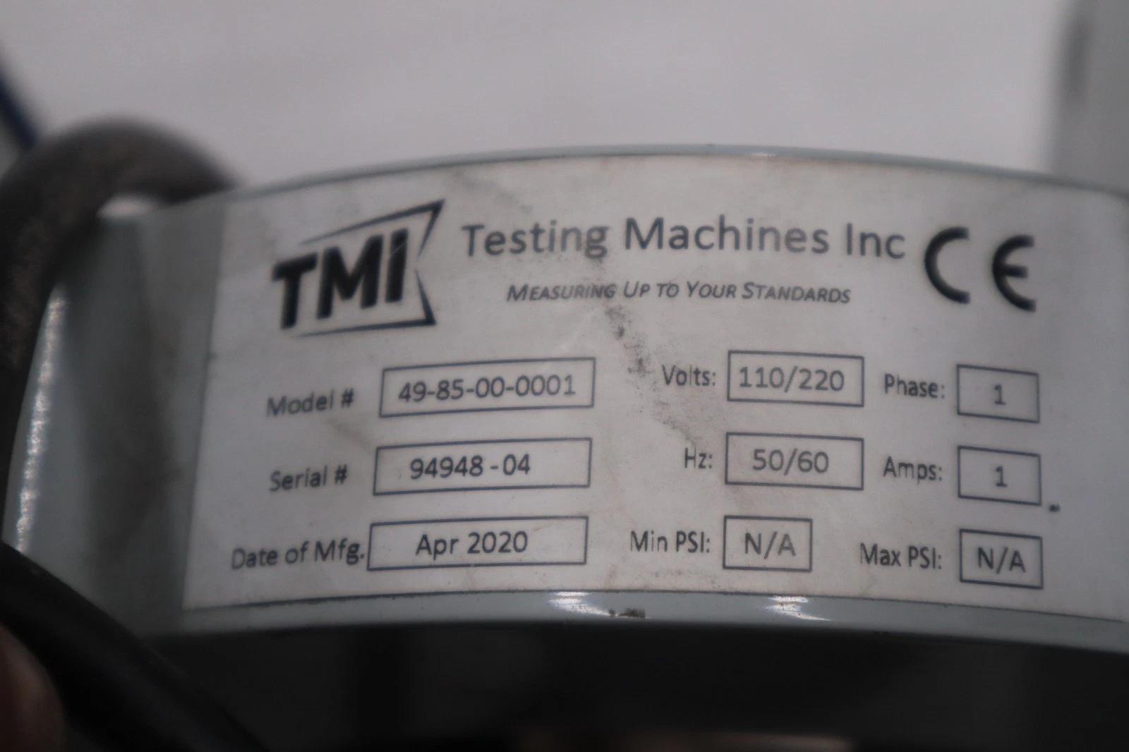 Tmi digital bench micrometer testing machine model 49-85-00-0001 mfg ...
