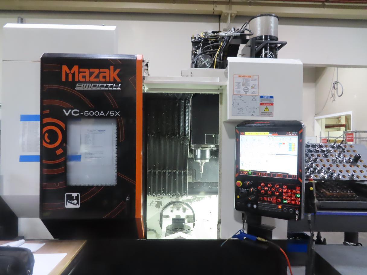 Mazak #VC-500A-5X, CNC vertical machining center, 60 automatic tool ...
