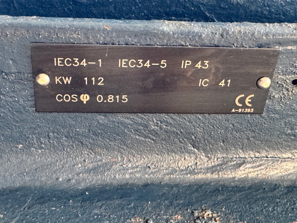 150 HP 1190 RPM Marathon Blue Chip, Frame 445T, Electric Motor, 460 ...