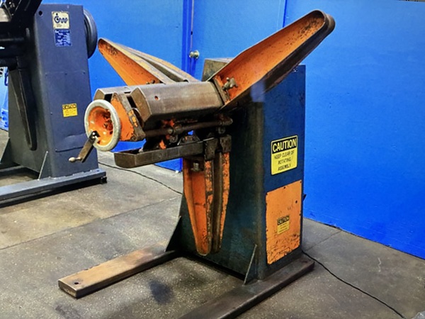 5000 lb. Cooper Weymouth #5000-18P, non-motorized uncoiler, 18" width ...