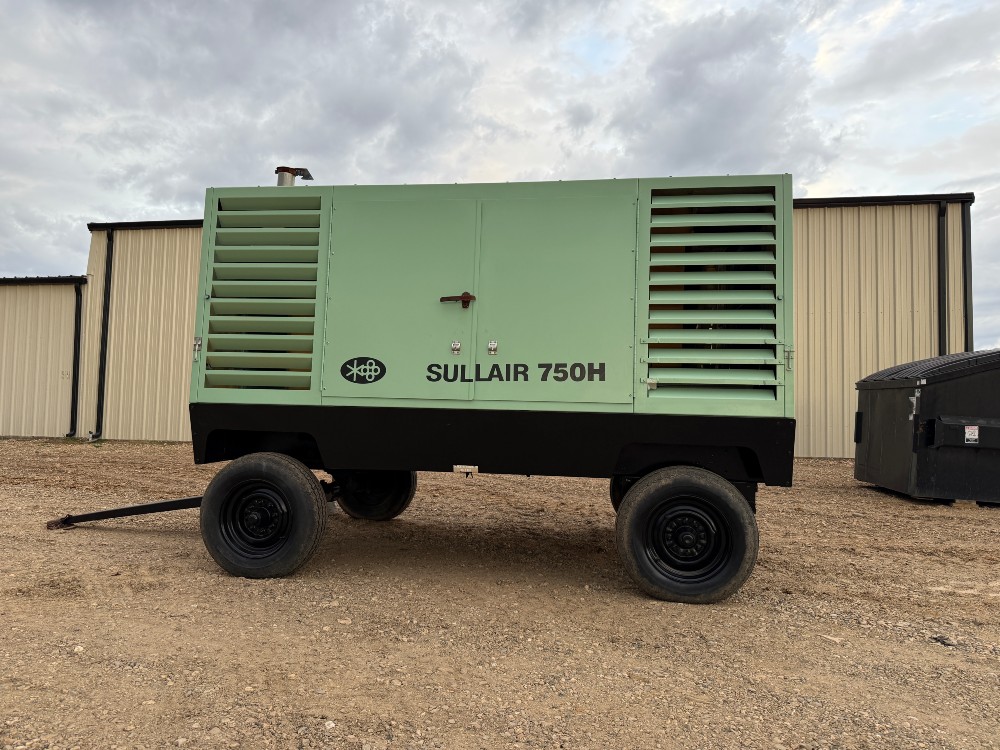 750 cfm, 150 psi, Sullair #750H, portable air compressor, 300 HP For ...