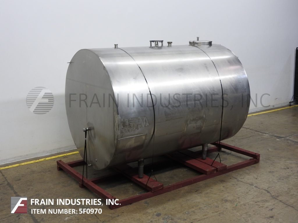 2200 gallon Berco, 304 Stainless Steel, insulated horizontal tank, 84 ...