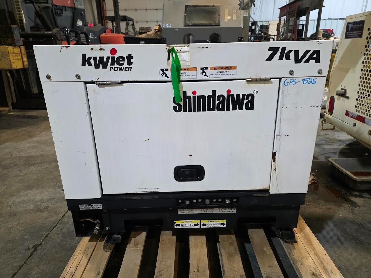7 KW Shindaiwa #DGK7F, diesel generator set, 120/240 Volts, 1-phase ...