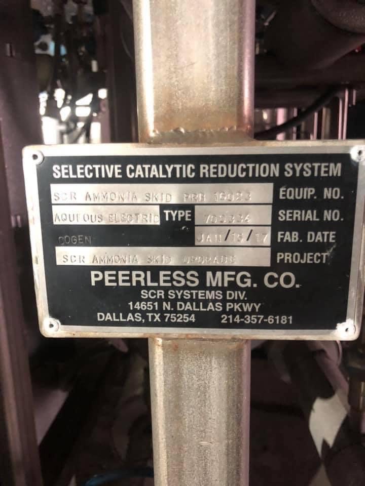 SCR Aqueous Electric Ammonia Vaporization and Control SKID Peerless Mfg ...