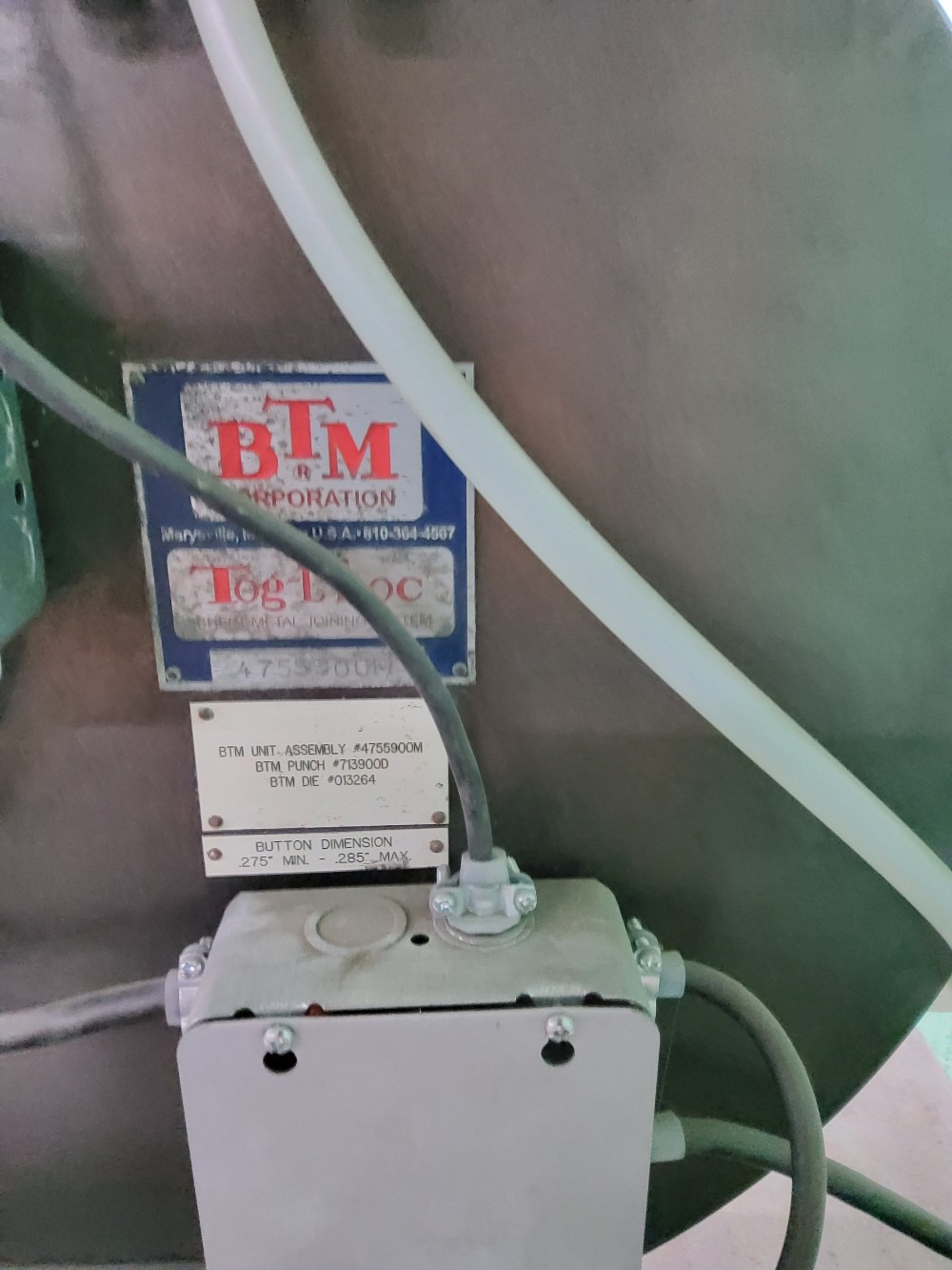 BTM Tog-L-LOC Clinching Machine 47559 For Sale | Surplus Record