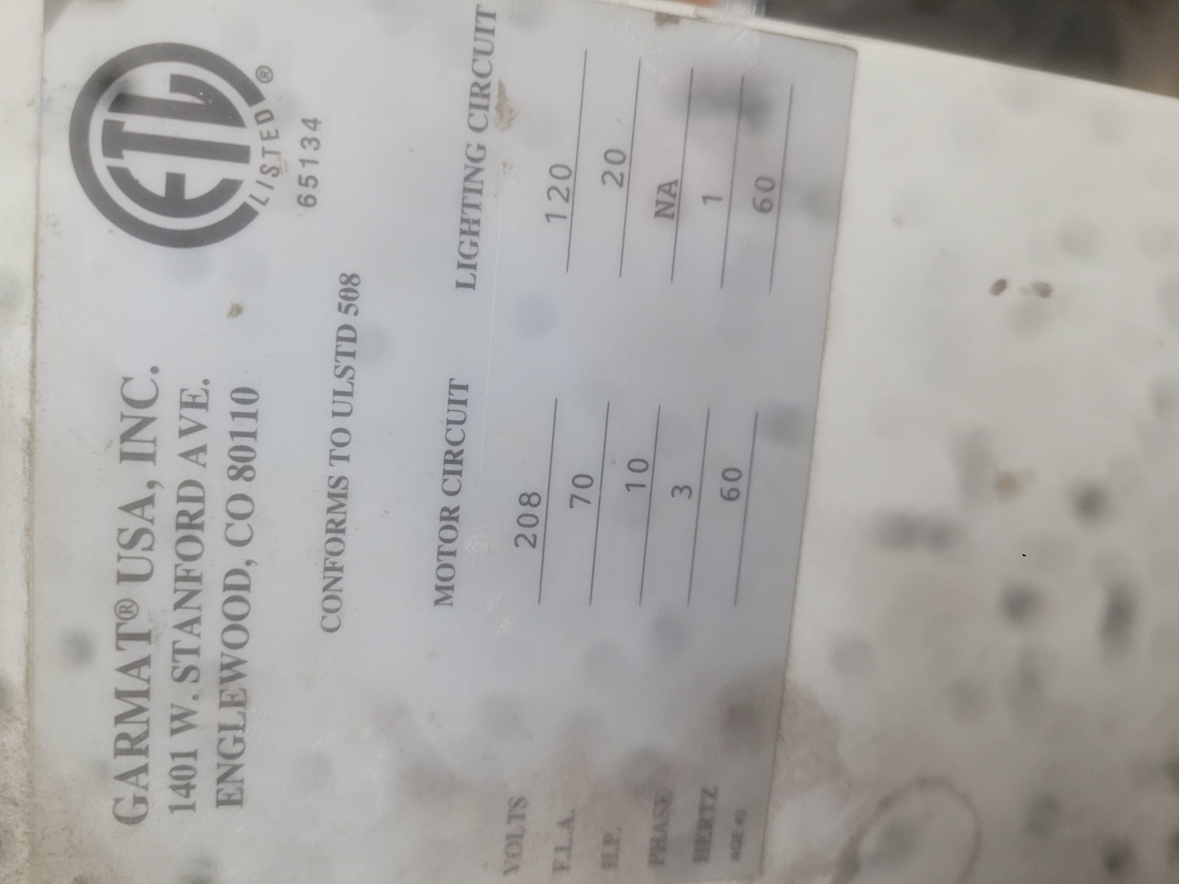 Garmat Downdraft #99877KDR, 24' L x 13' W x 9' H, 2 circuit x 20amp ...