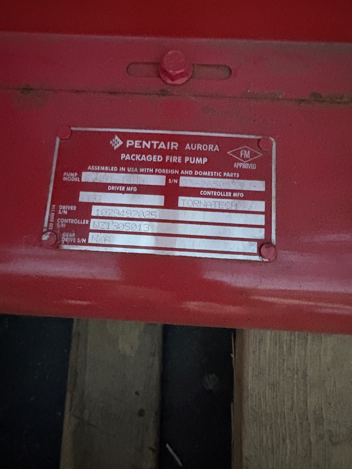 1500 GPM @ 200 psi, Pentair #6-481-14HH, Centrifugal Fire Pump ...