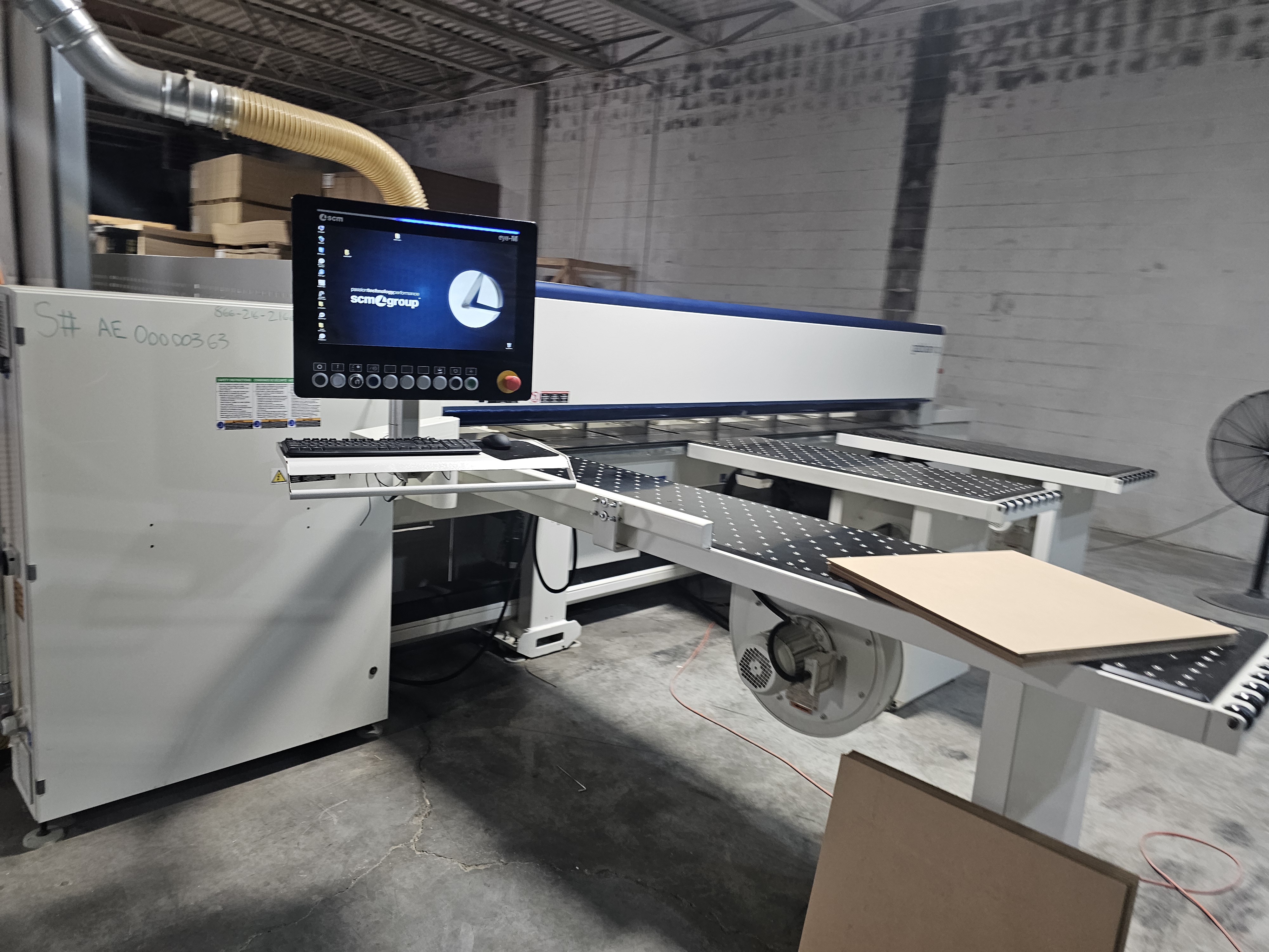 SCM Gabbiani #P75, Automatic Front Load Panel Beam Saw, 500 hours ...