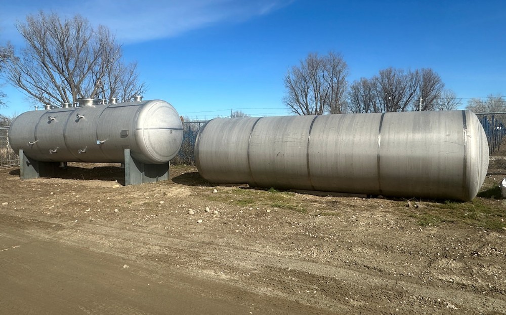 5000 gallon Rule Steel, Stainless steel pressure tank, 85 PSI @ 150 F ...