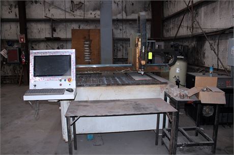 AKS #T0510, CNC plasma cutter, 5' x10' table, 200 amp, Hypertherm ...