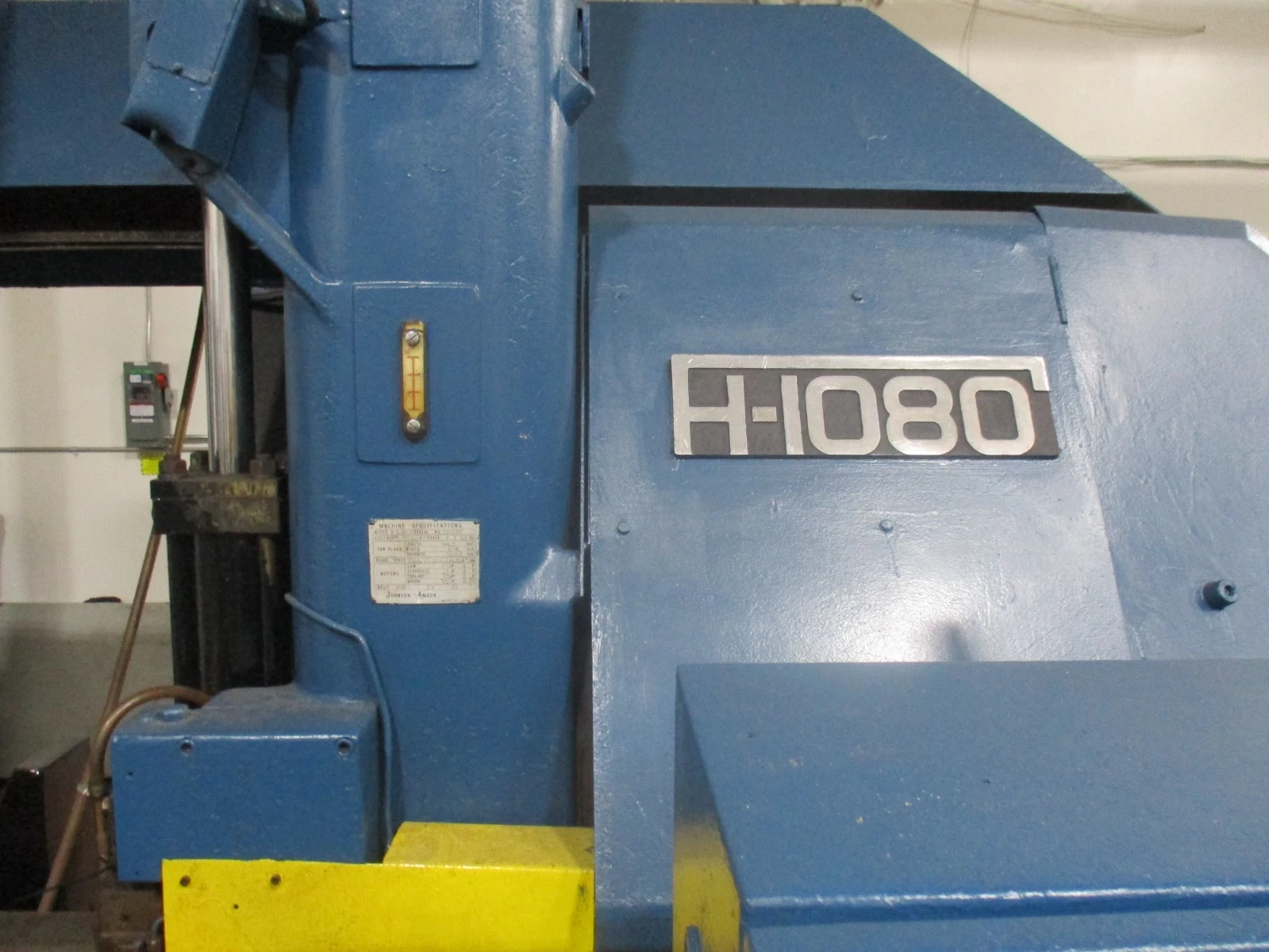 30" x 40" Kysor / Johnson / Amada #H1080, horizontal band saw, 15 HP ...