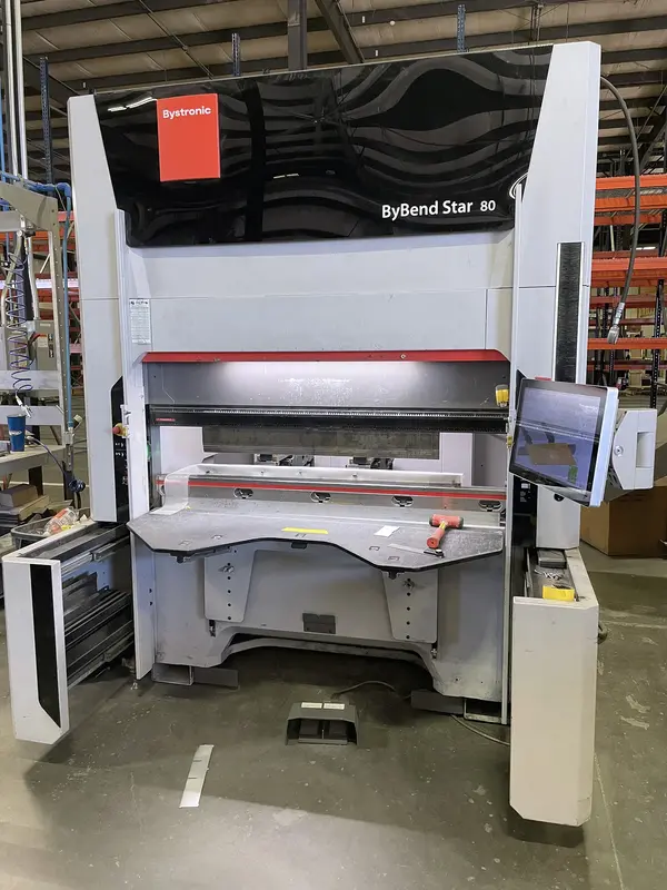 88 Ton, Bystronic #ByBend-80/1530, CNC press brake, 5' overall, 61.8 ...