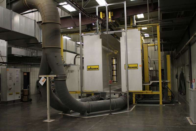 Wagner ABC Cyclone, Fast-Color Change powder booth system, 4' x 8 ...