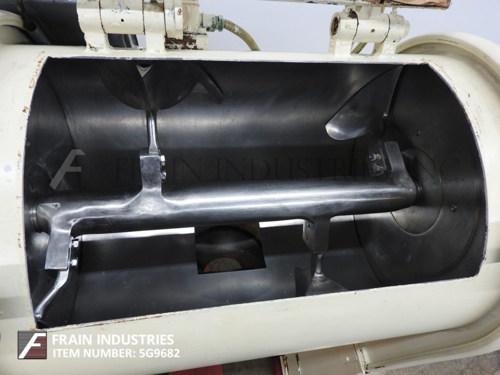 Lodige #FM-130D, 130 liter, ploughshare batch powder mixer, 5.3 HP, 304 ...
